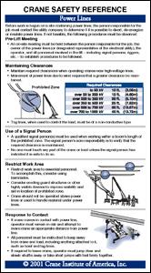 Crane Safety Reference Card – Training Crane Institute